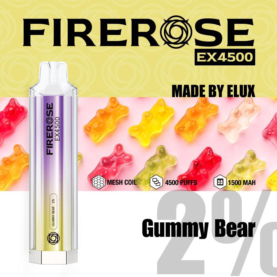 Firerose EX4500 By ELUX | Disposable Vape Pod Box of 10 – Vapingsupply