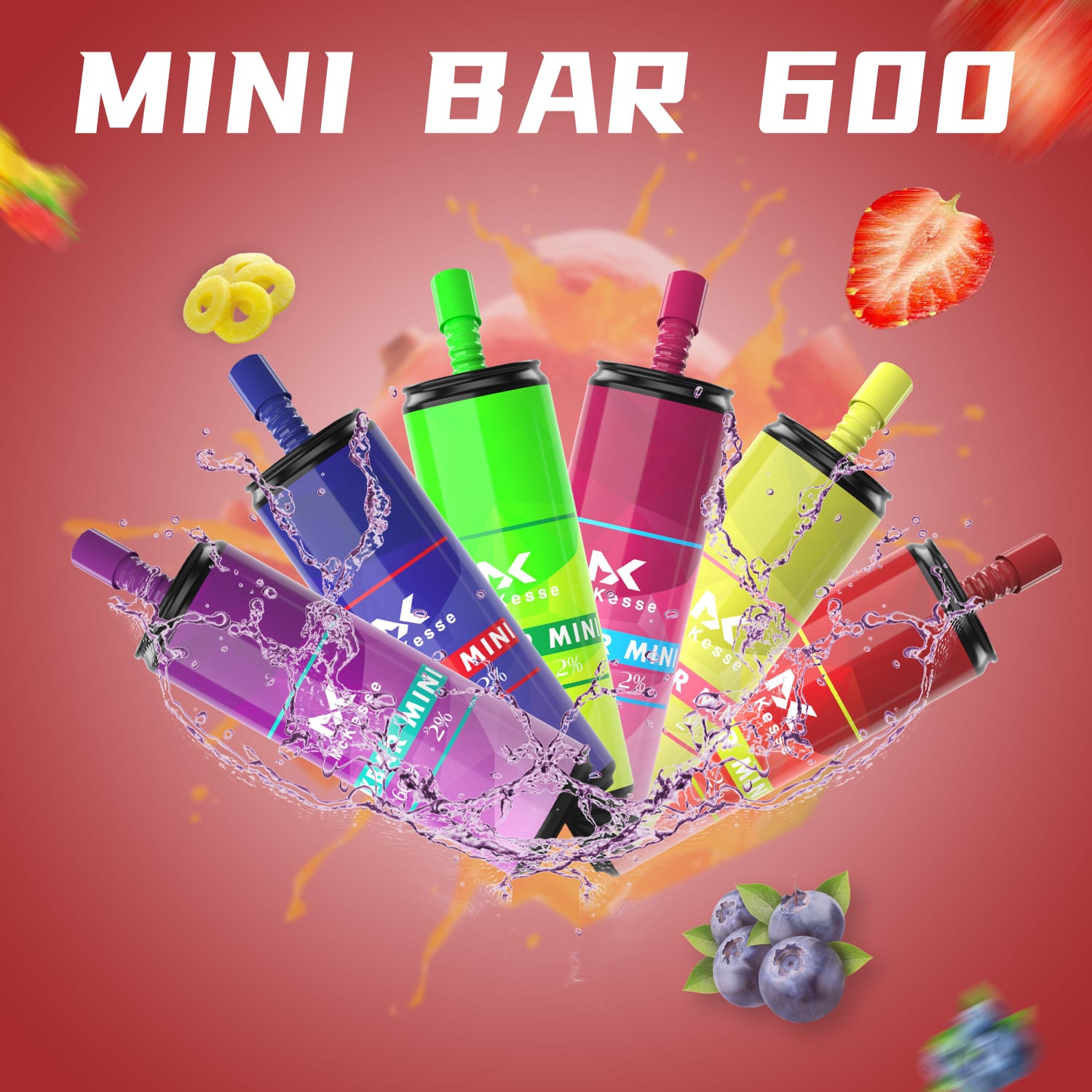 Mk Mini Bar 600 Disposable Vape Pod Box of 10 – Vapingsupply